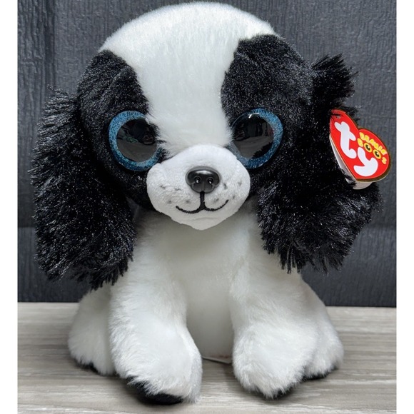 Tyndale | Dog | Ty Beanie Boos Sissy The Black White Spaniel Puppy Dog ...